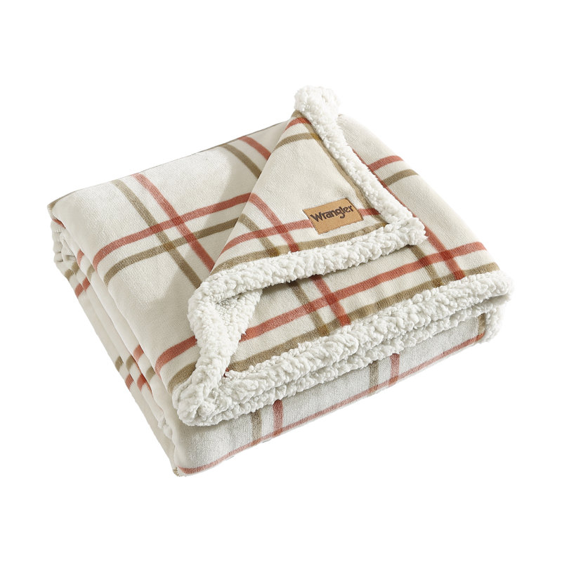 Wrangler Printed Plush Fleece Throw Blankets & Reviews | Wayfair
