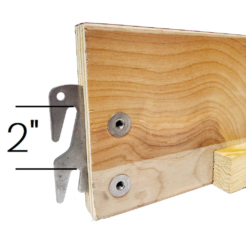 bedCLAW Dark Finish Heavy-Duty Hook-On Replacement Bed Side Rails | Wayfair