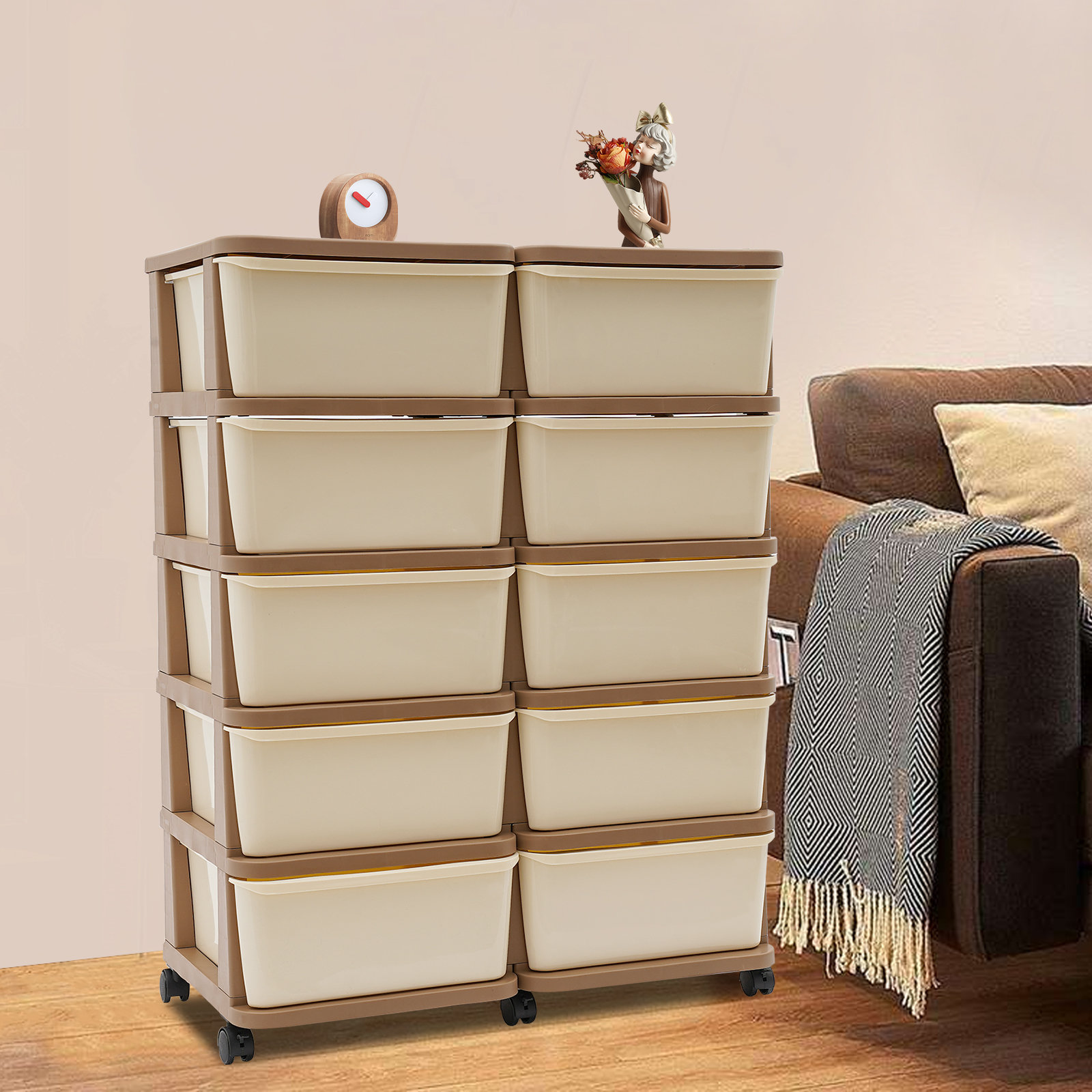 Rebrilliant Large Plastic Storage Cabinet - Wayfair Canada