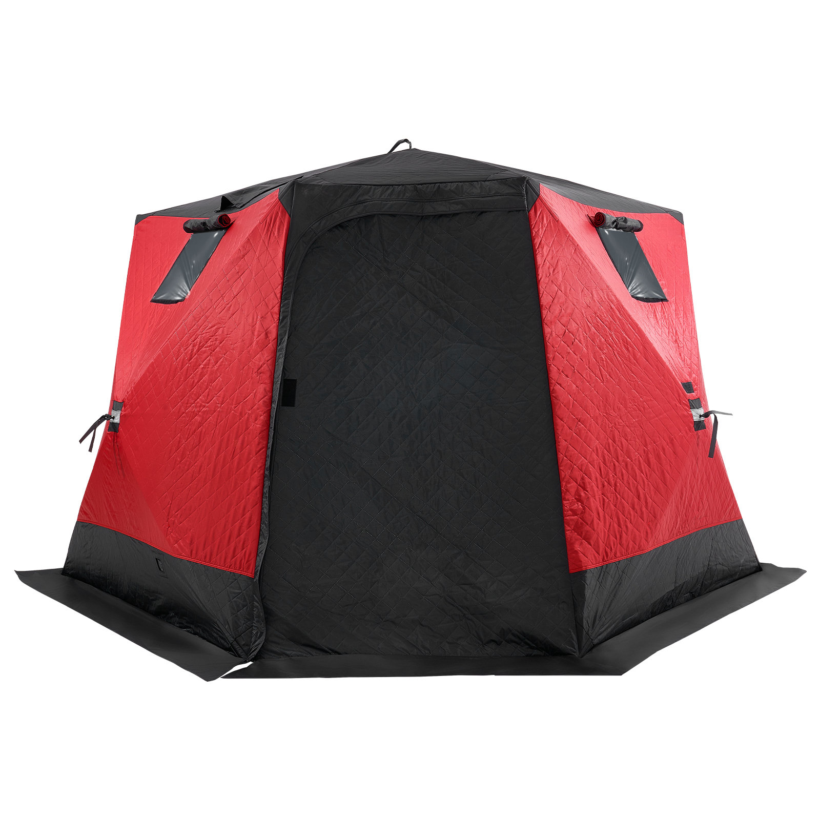 VEVOR 6-8 Person Ourdoor Portable Ice Shelter Pop-Up Ice Fishing Shanty ...