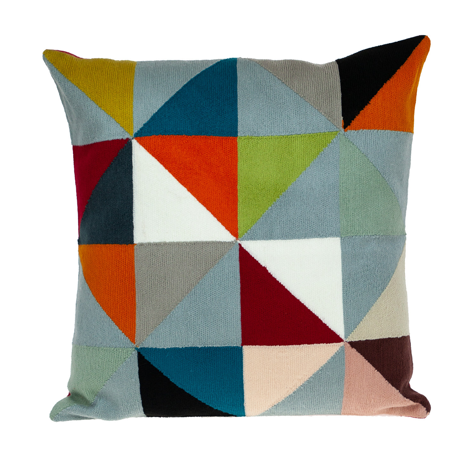 ZeaZu Xcena Contemporary Multicolor Pillow Cover With Poly Insert | Wayfair