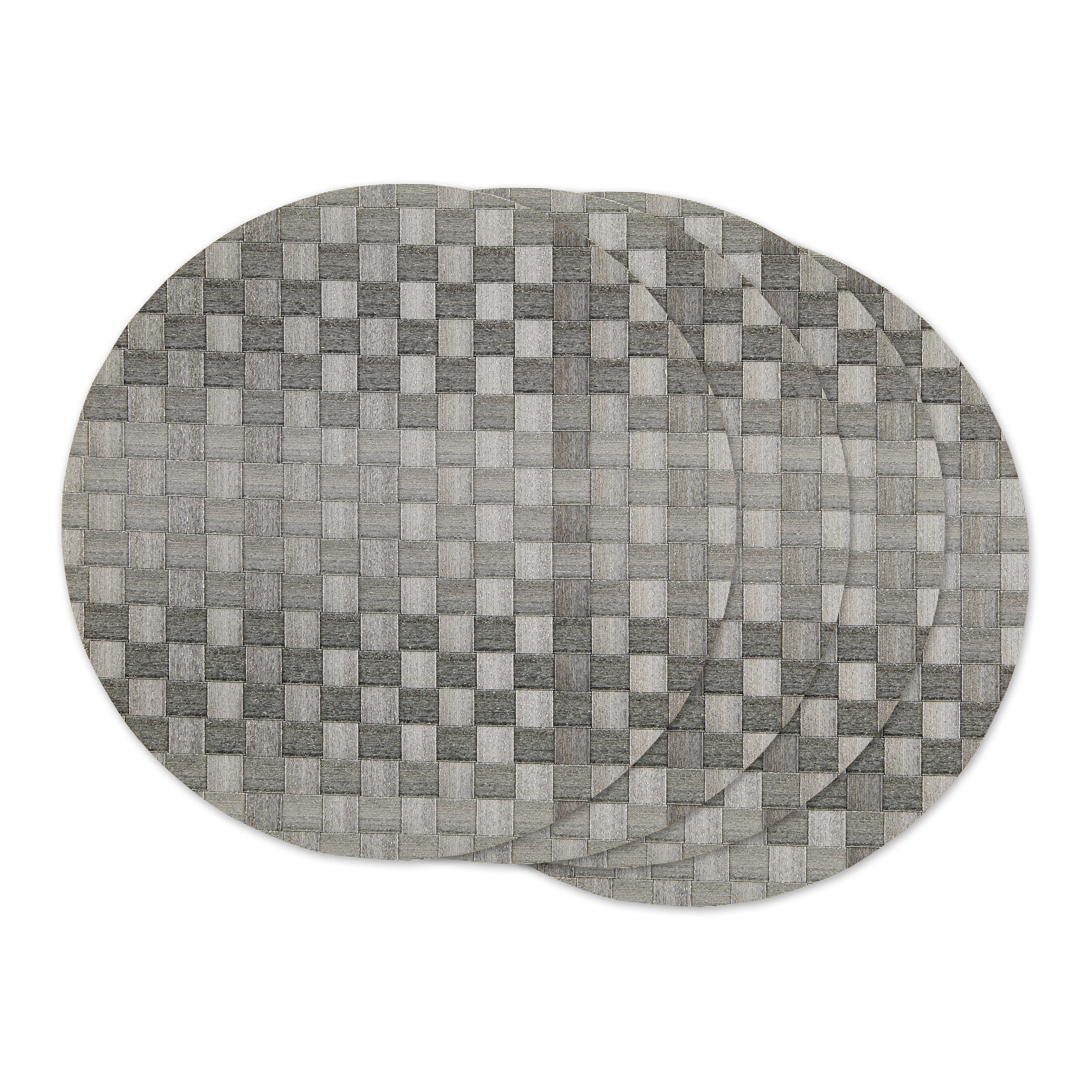 Gracie Oaks Kerry-May Basketweave Round Woven Placemat Set/4 & Reviews ...