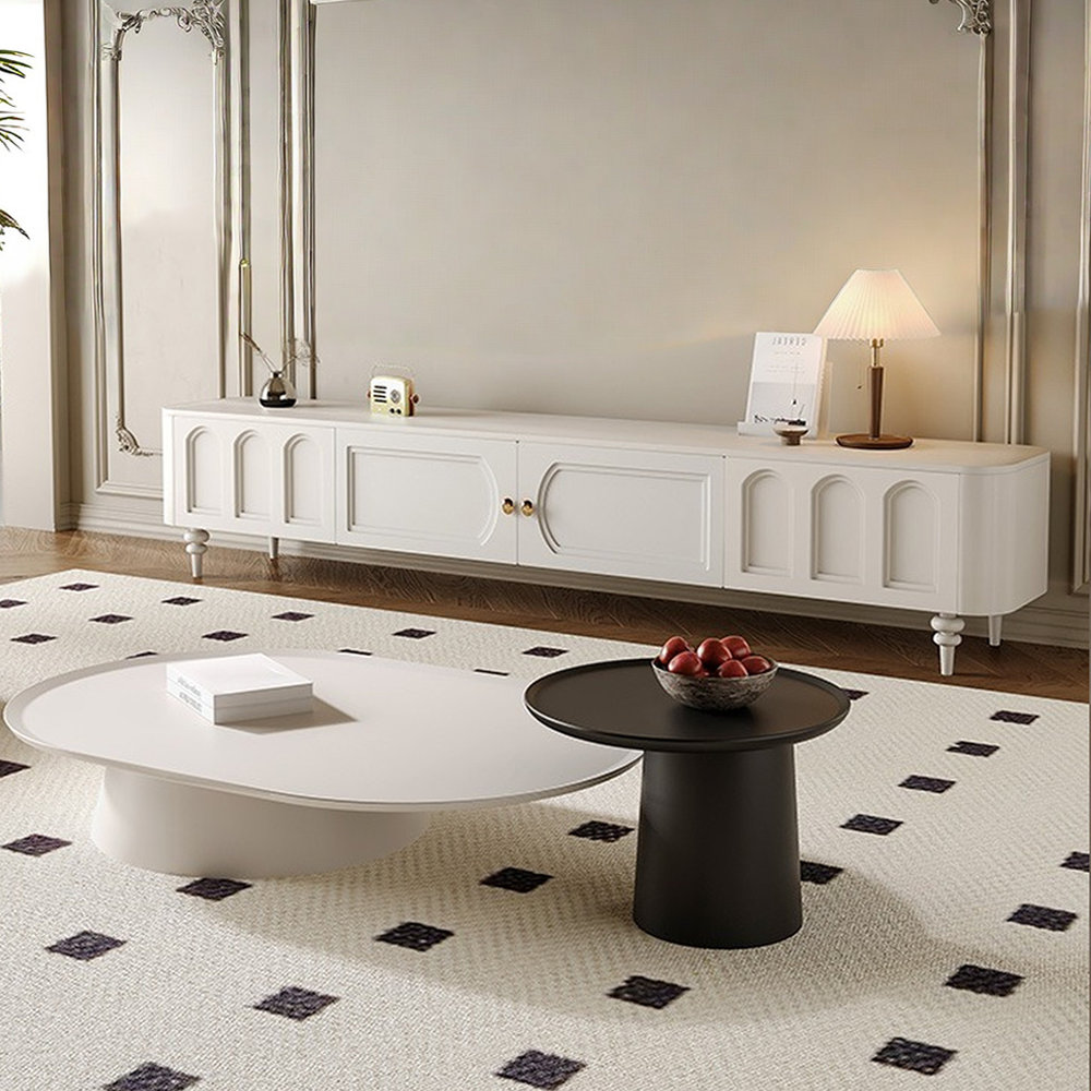 moonlight design French TV Stand Coffee Table Combination 3 - Piece ...