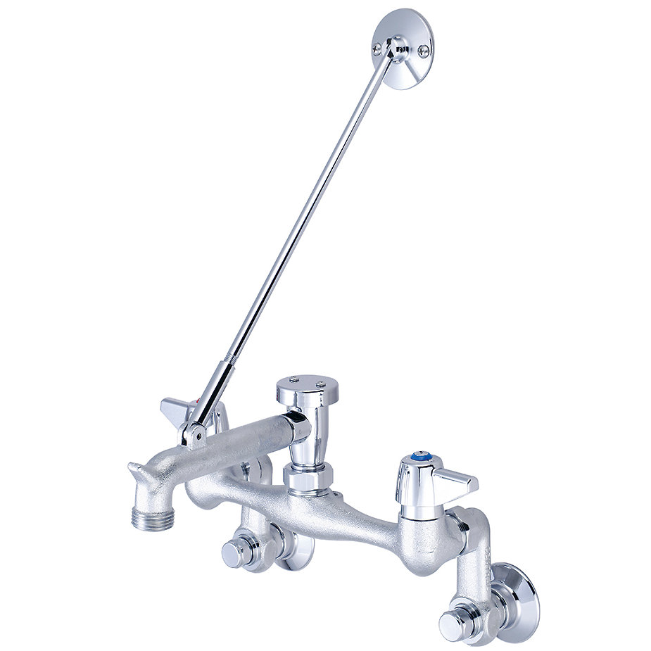 Central Brass Double Handle Wall Mounted Service Sink Faucet | Wayfair