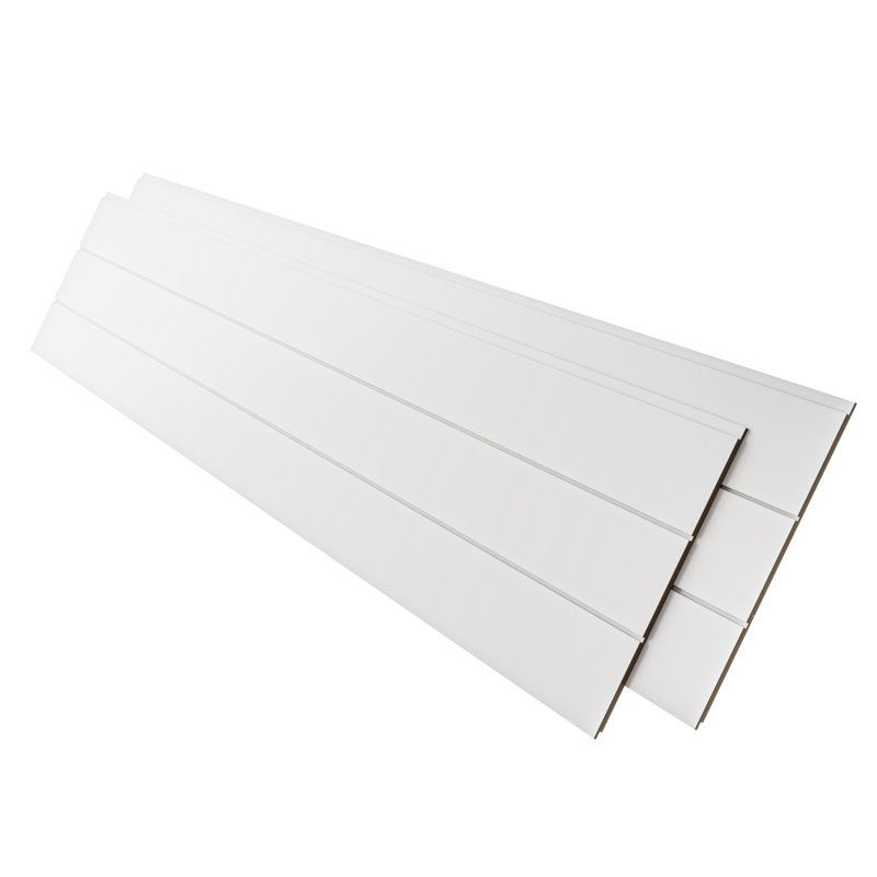 AcousticWallPanelingcompany 84'' X 6'' White Shiplap Wall Paneling ...