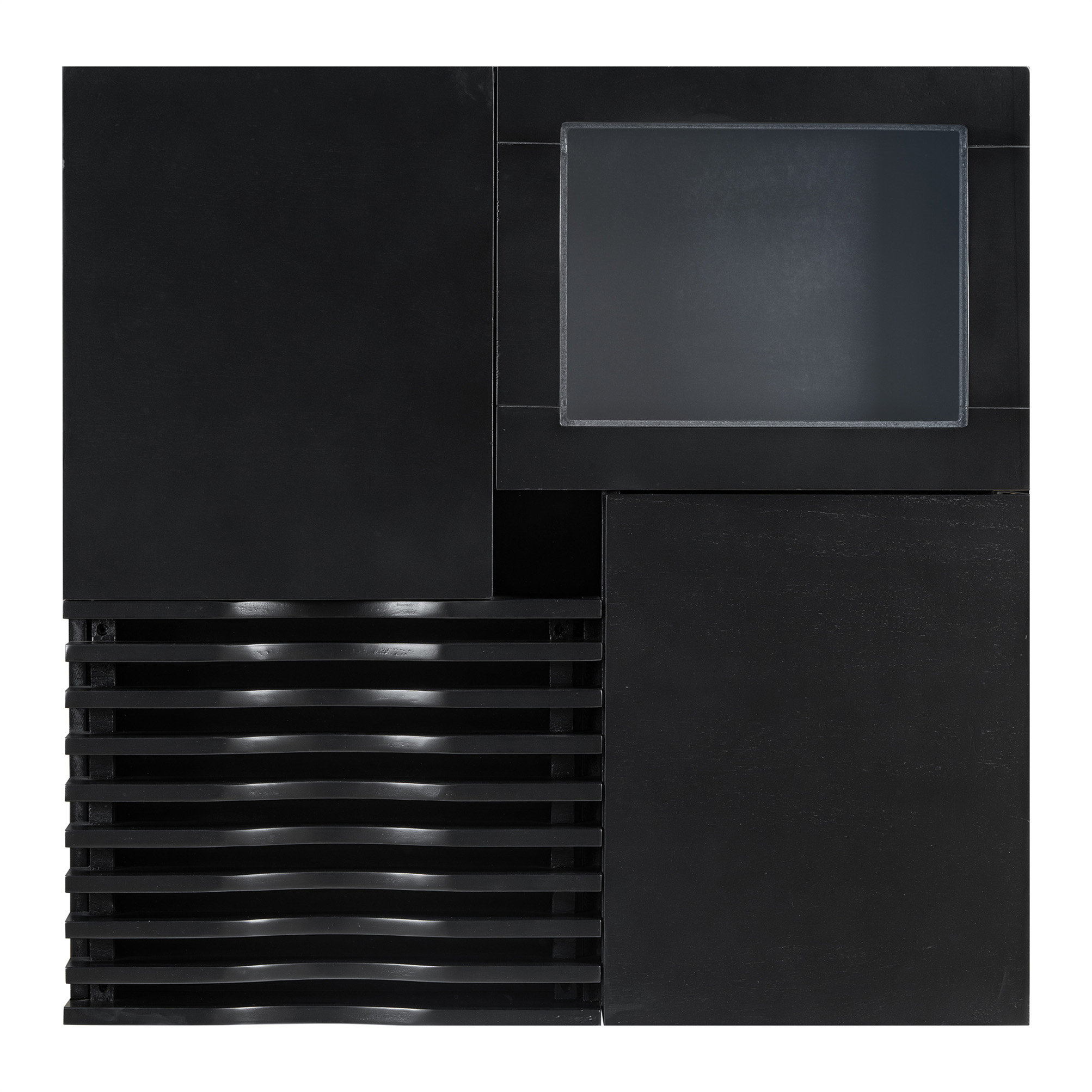 Latitude Run® 33''Mid Century Modern Coffee Table,Unique Square Wooden ...