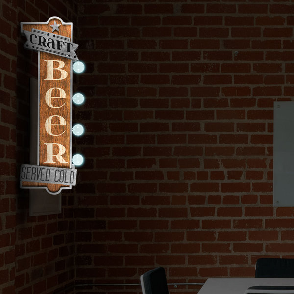 17 Stories Valmar Craft Beer LED Marquee Sign & Reviews | Wayfair