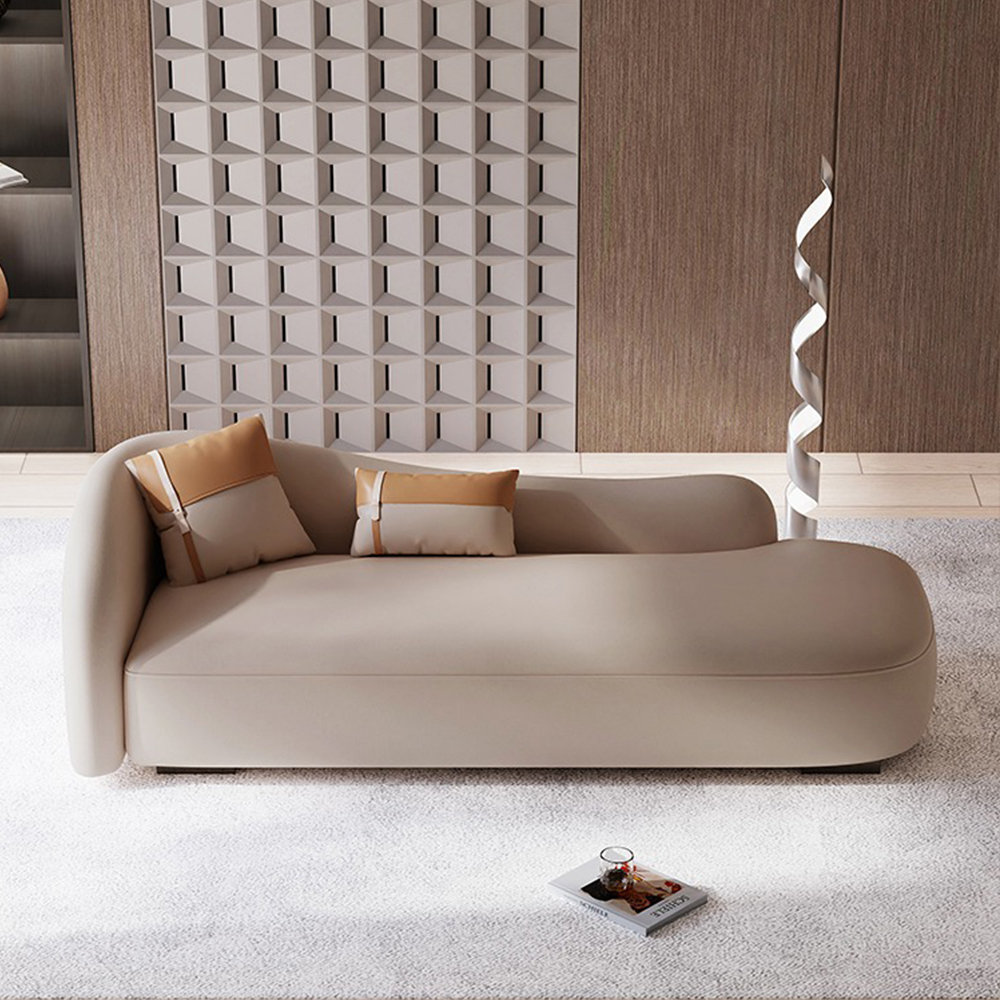 ChairVogue Simple Modern Lazy Casual Elegant Chaise Longue Faux Leather ...