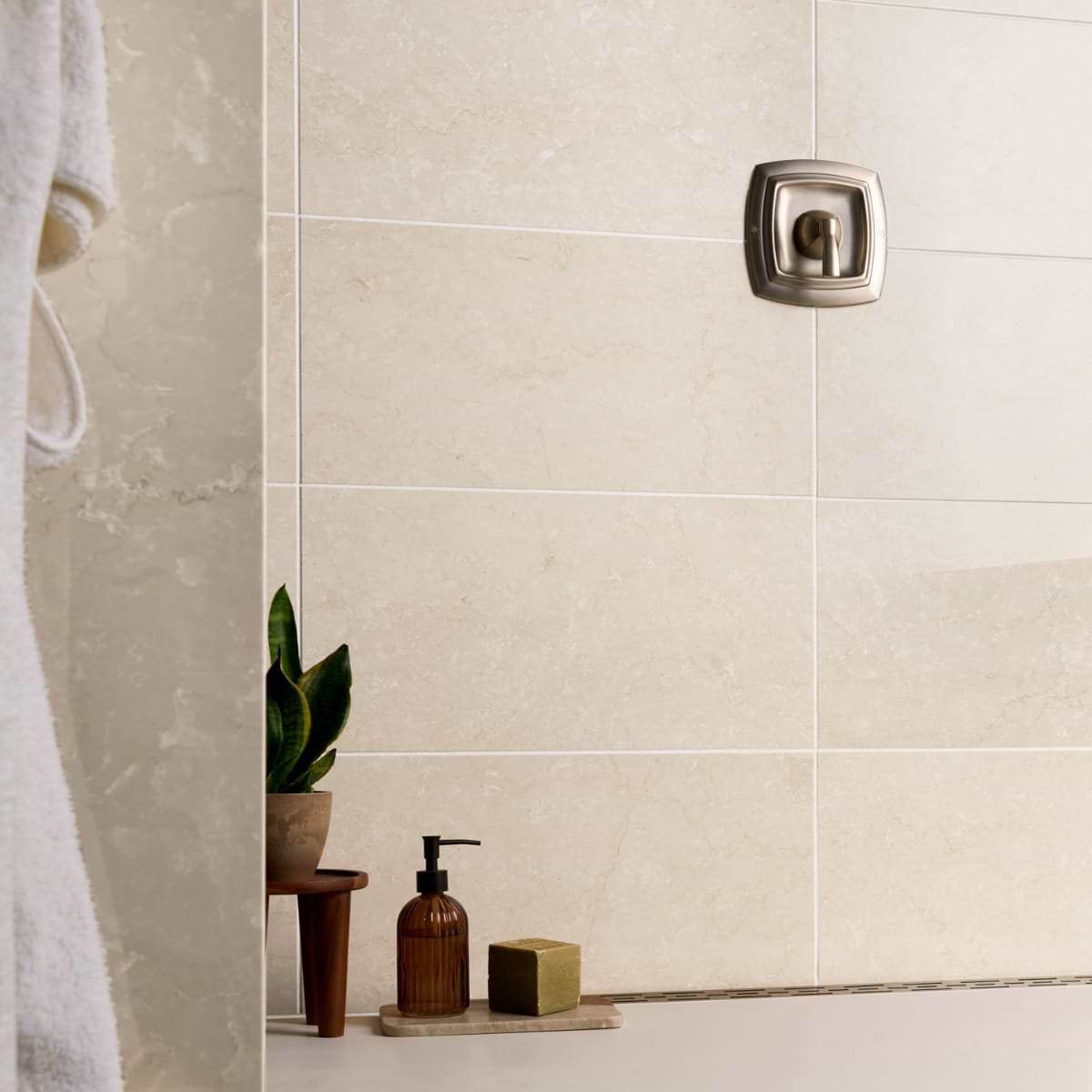 Bond Tile Botticino 12 In. X 24 In. Marble Floor And Wall Tile (12.26 ...
