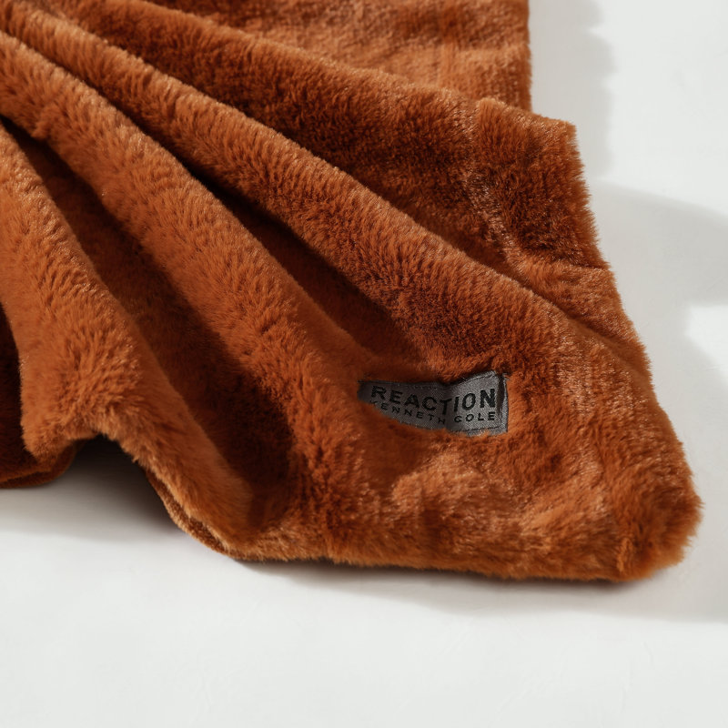 Kenneth Cole Serenity Wavy Kenneth Cole Faux Fur Solid Throw Blankets ...