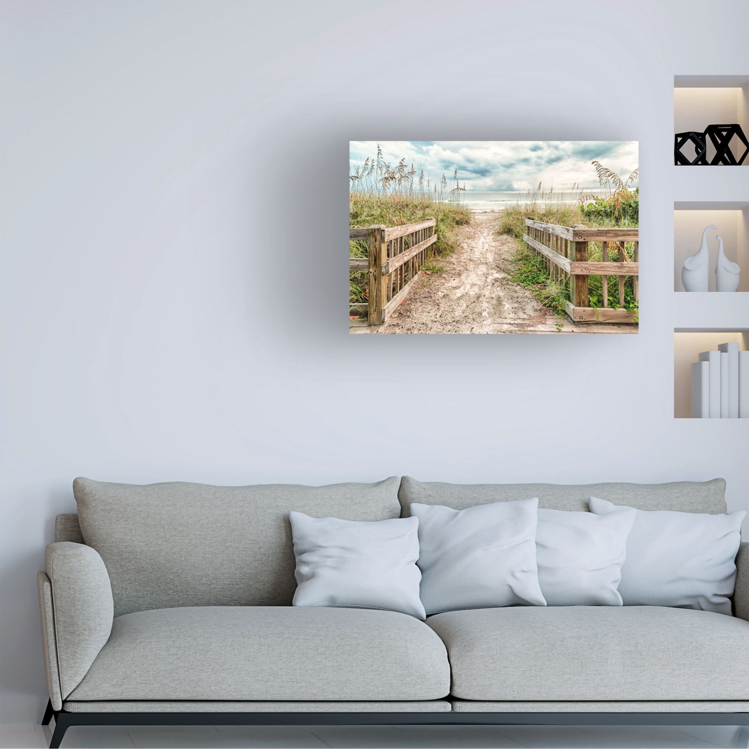 Dovecove Wrapped Canvas Wall Art - Mary Lou Johnson 'Seaside ...