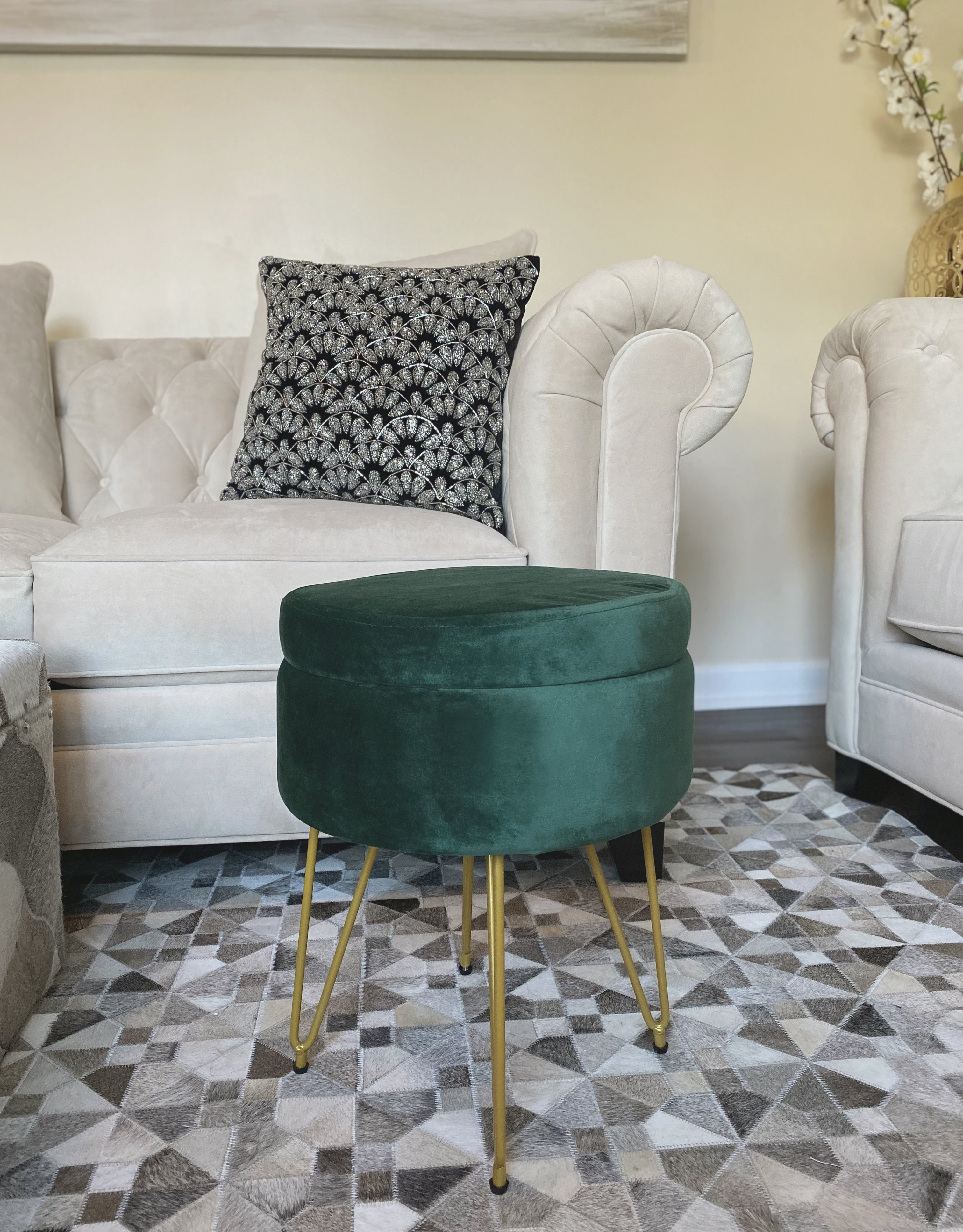 Mercer41 Alaney Stainless Steel Accent Stool | Wayfair