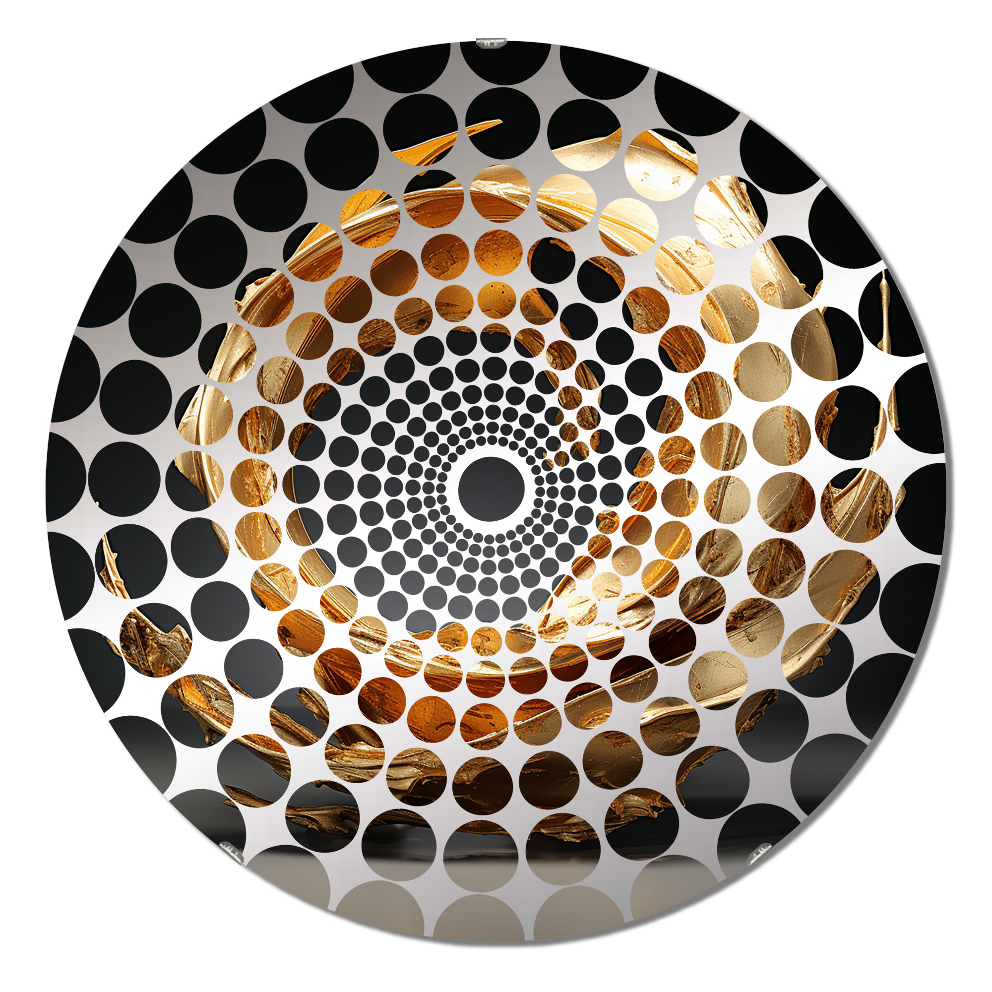 East Urban Home Dhakirah - Concentric Circles Decorative Mirror | Wayfair