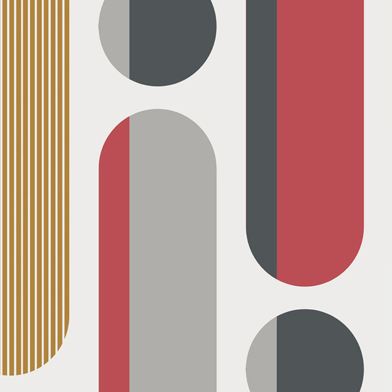 Brayden Studio® Ameja Geometric Double Roll | Wayfair