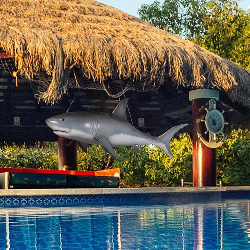 Design Toscano Great White Shark Ceiling Mount Trophy Statue | Wayfair