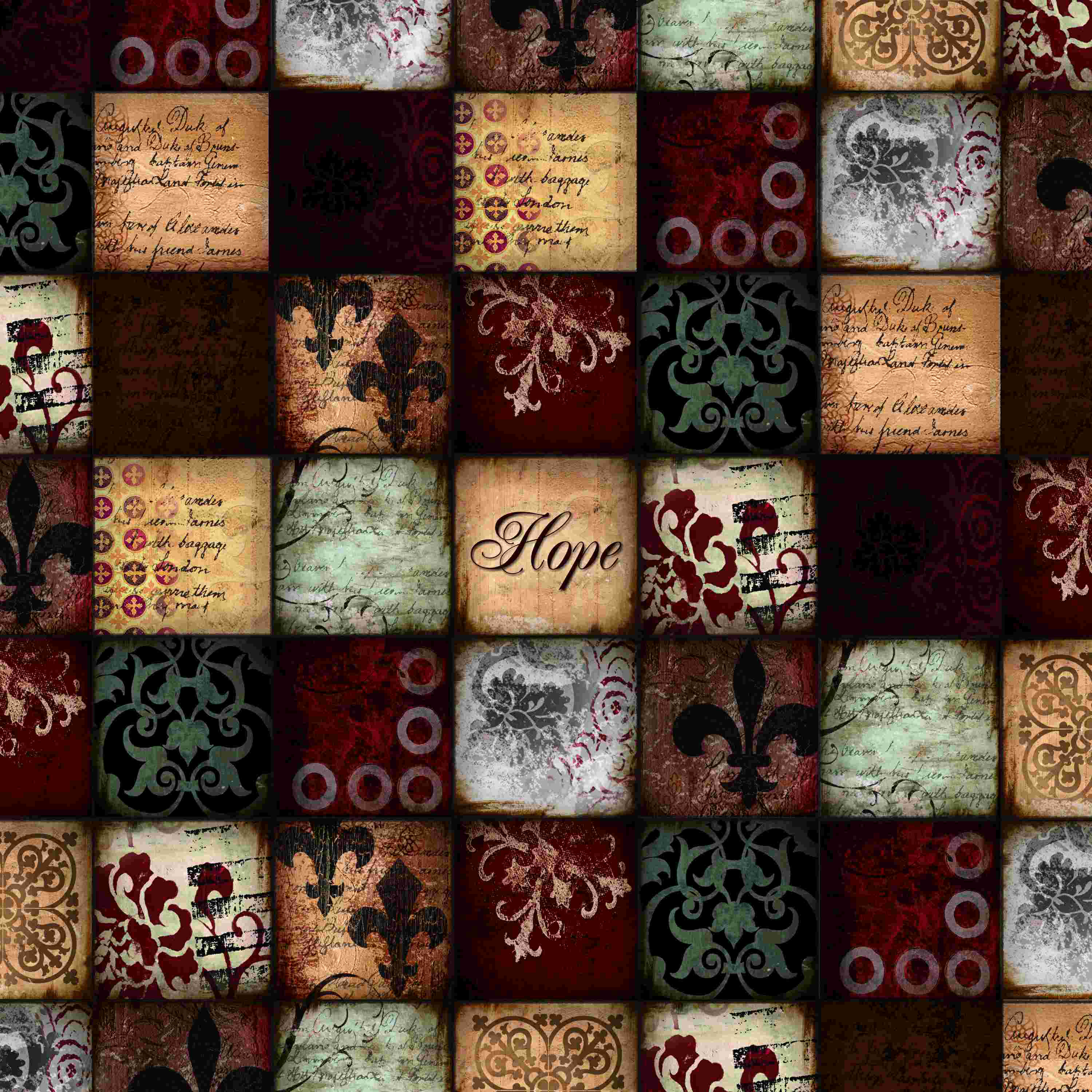 Winston Porter Hope Pattern - Wrapped Canvas Print | Wayfair