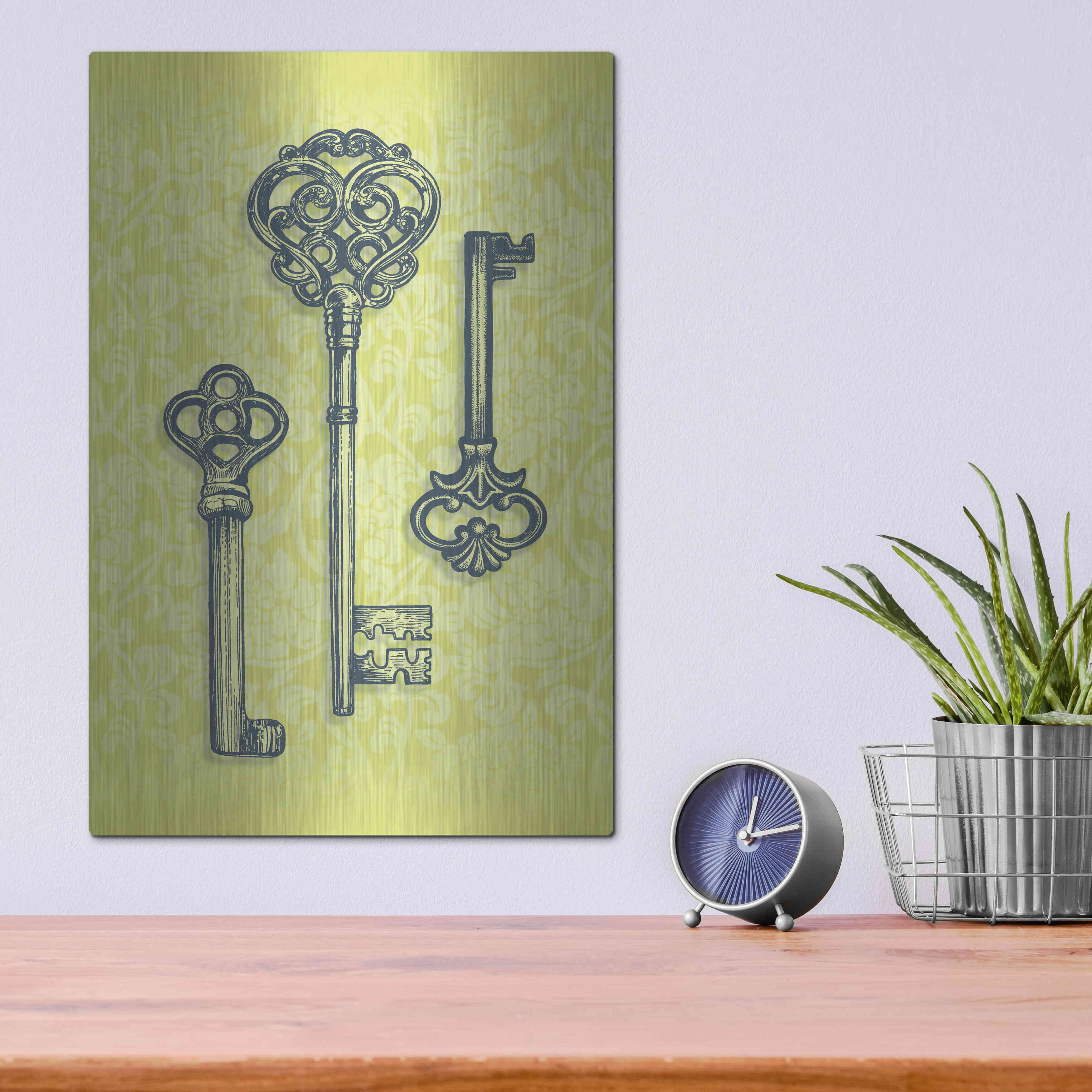 Astoria Grand 'Skeleton Keys' by Rachel Caldwell, Metal Wall Art | Wayfair