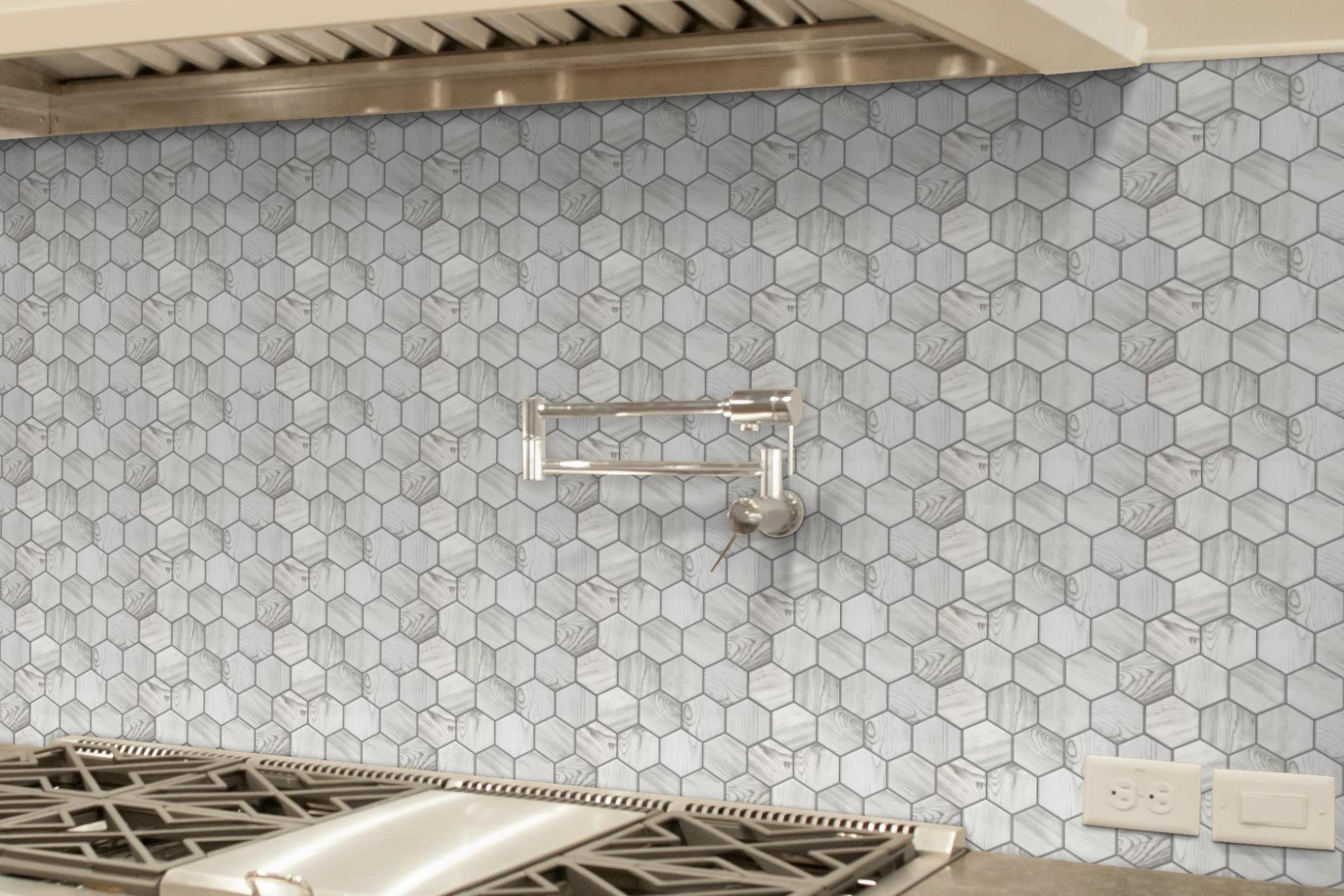 Emser Tile Echo White 12 in. x 14 in. Glossy Glass Floor and Wall Tile ...