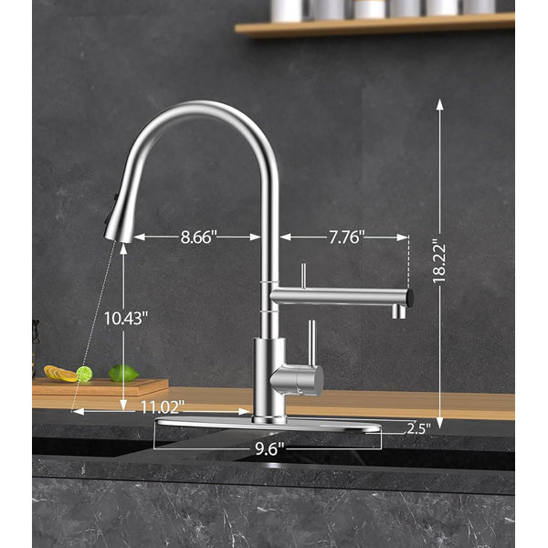 Fairub Kitchen Faucet, Filter Water Kitchen Faucet With Pull Down ...