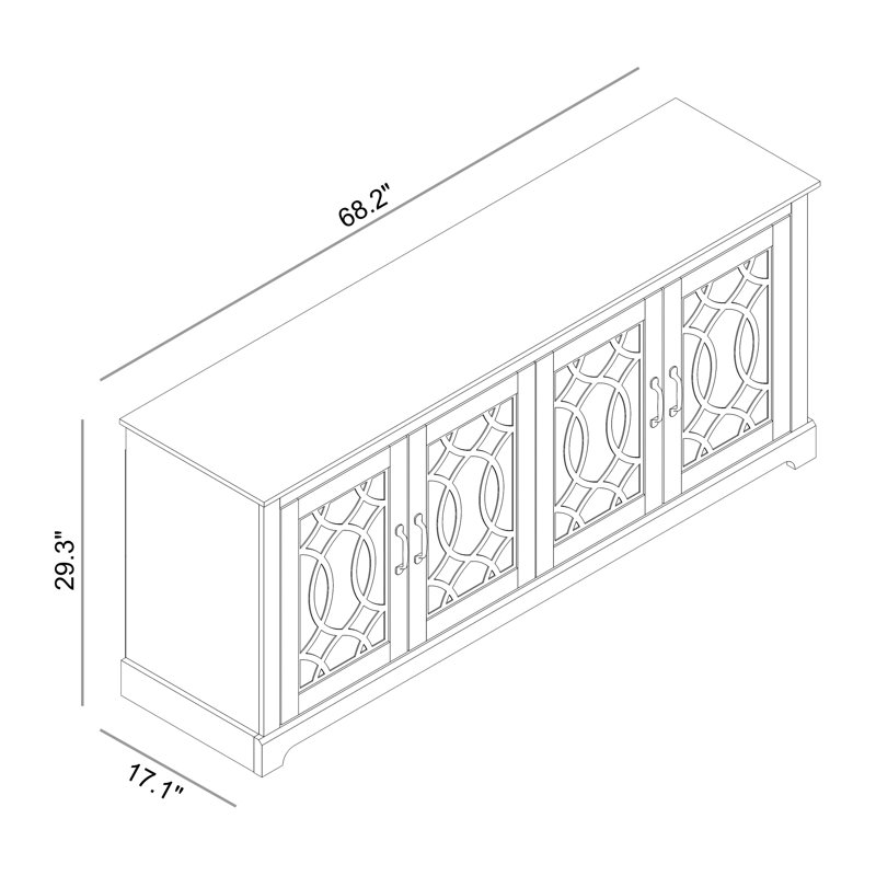 Lark Manor Allivia 68.2'' Media Console & Reviews | Wayfair