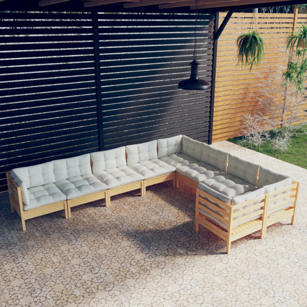 ModernMoments Gartenecksofa Hrusto mit Kissen | Wayfair.de