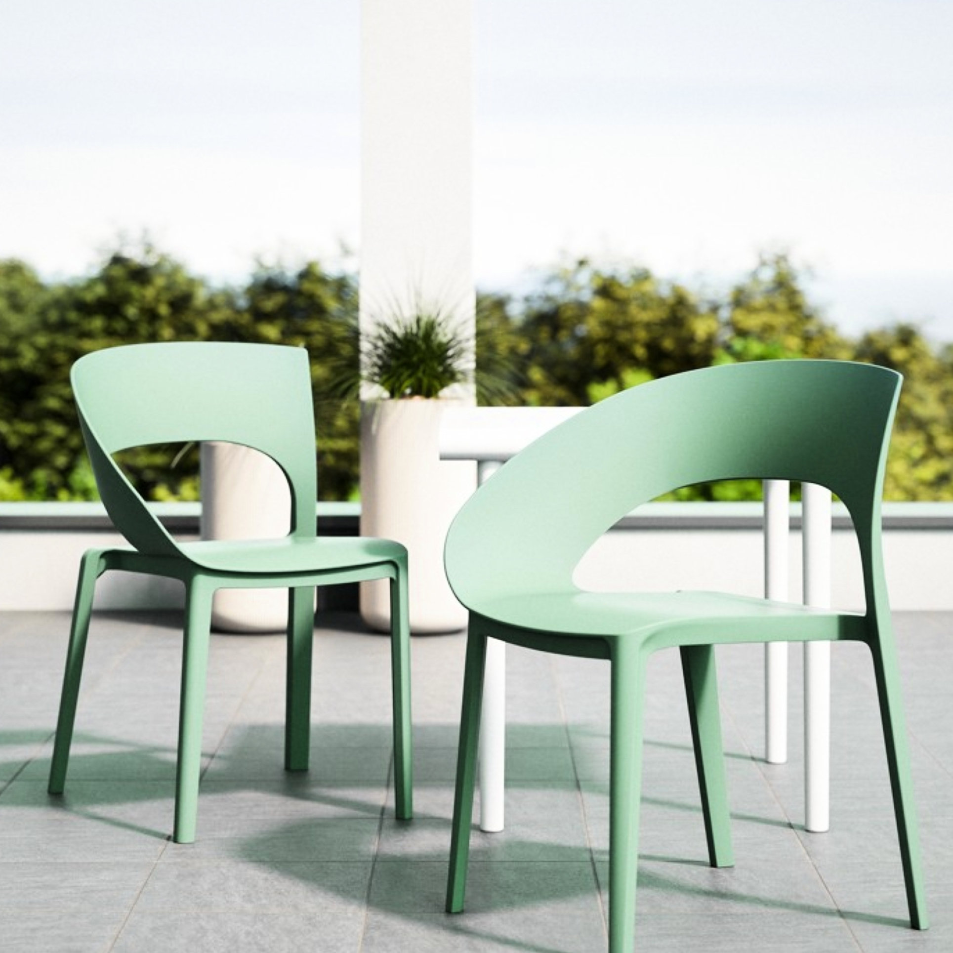 Orren Ellis Polypropylene Single - Side Chair For Dining Rooms ...