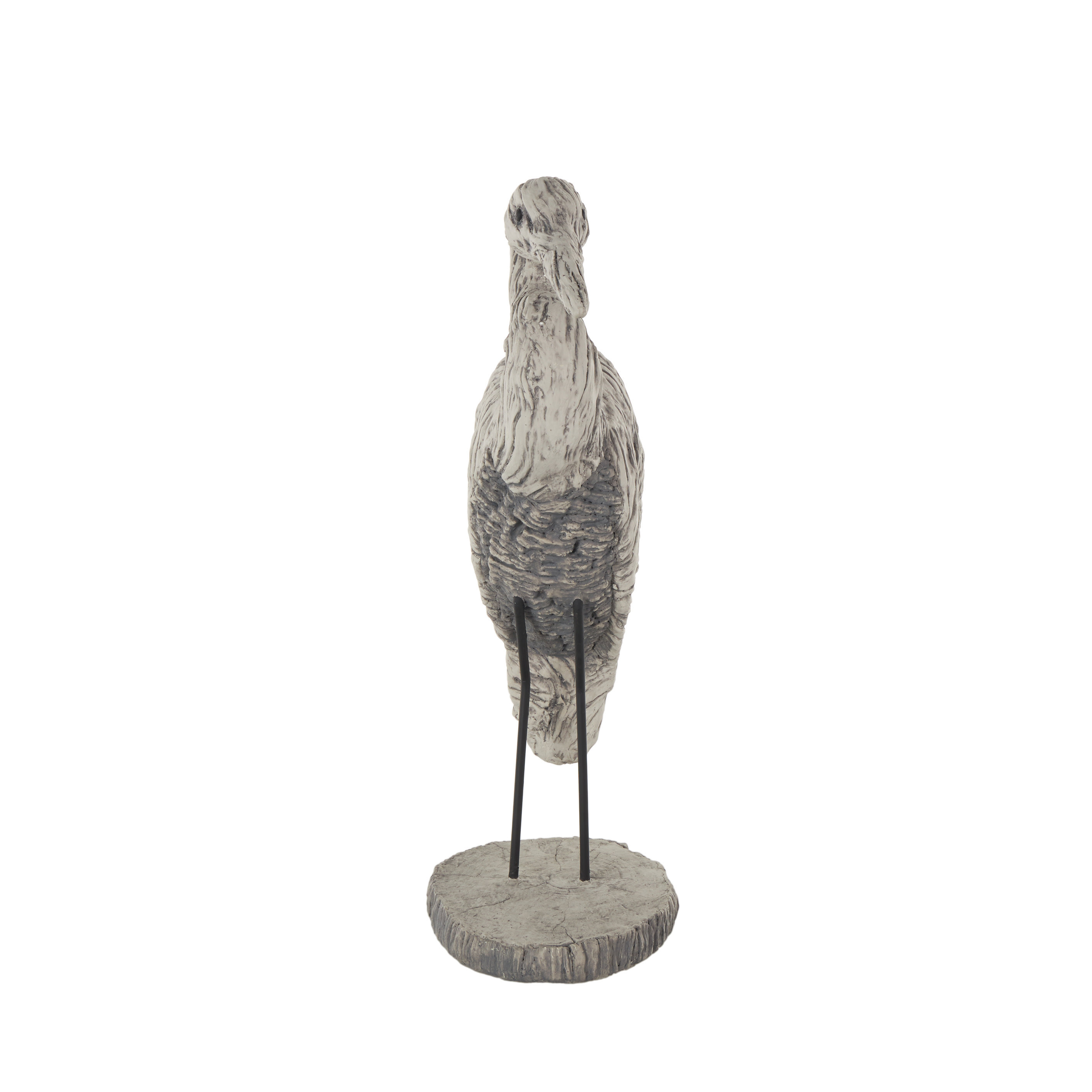 Dovecove Cole And Grey Polystone Textured Bird Decorative Sculpture ...