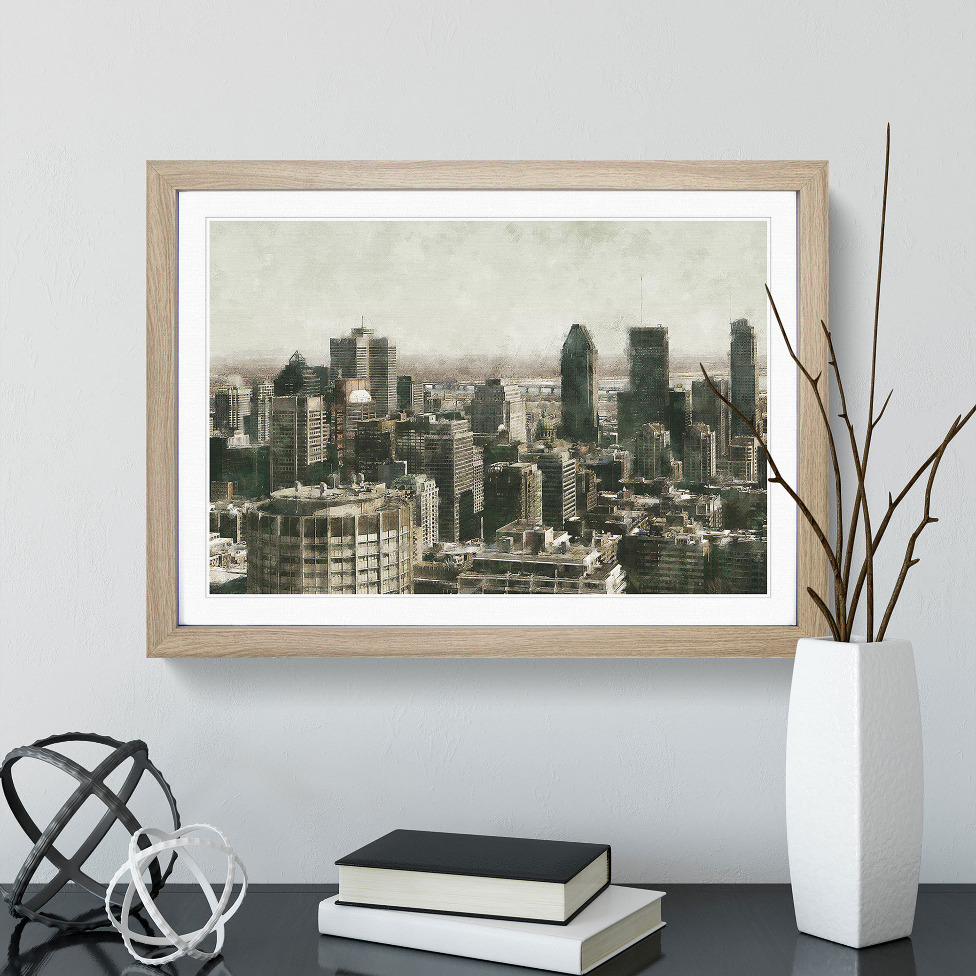 East Urban Home Montreal Skyline Vol.4 - Picture Frame Graphic Art ...