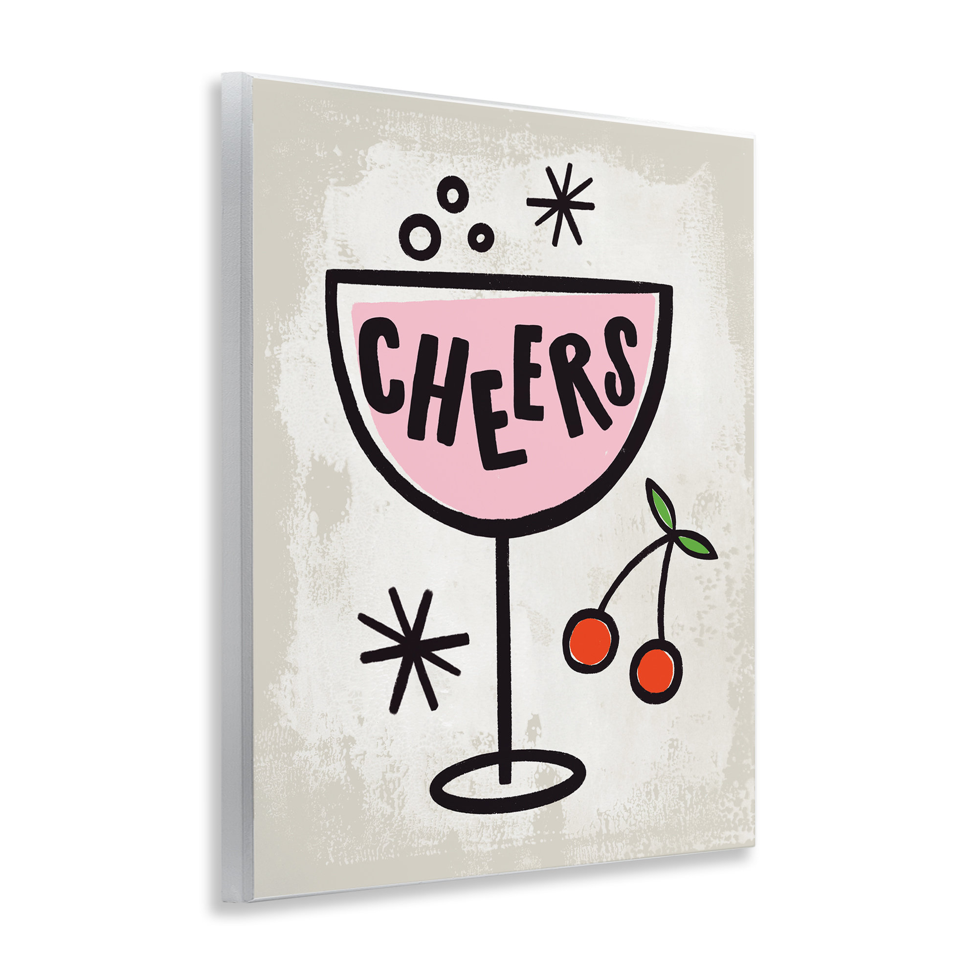 George Oliver Cheers Drink & Cherries Wall Plaque Art, design by Nina ...