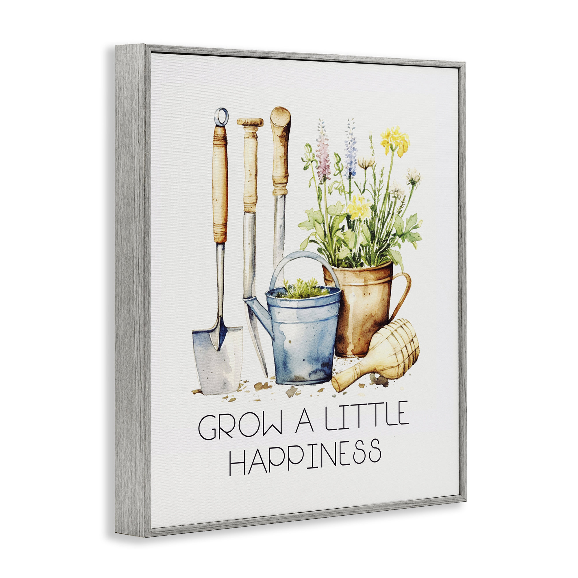 Ophelia & Co. Grow Happiness Gardening Framed Giclee Art by Karen Smith ...