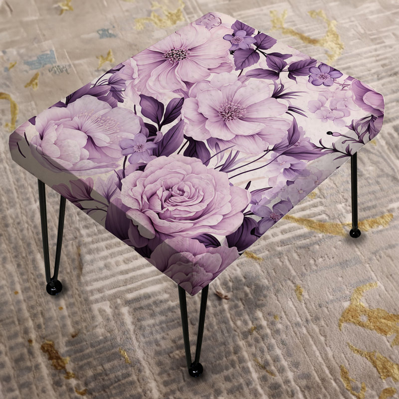 Design Art Victorian Elegance Soft Lavender Blossom - Floral Rectangle ...