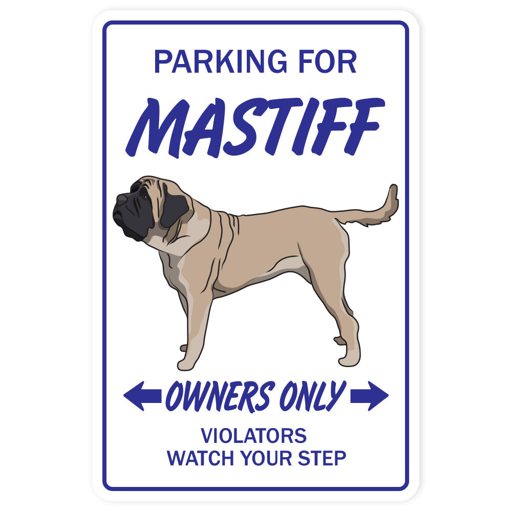 SignMission Mastiff Decal Dog Pet Parking Veterinarian Vet Kennel ...