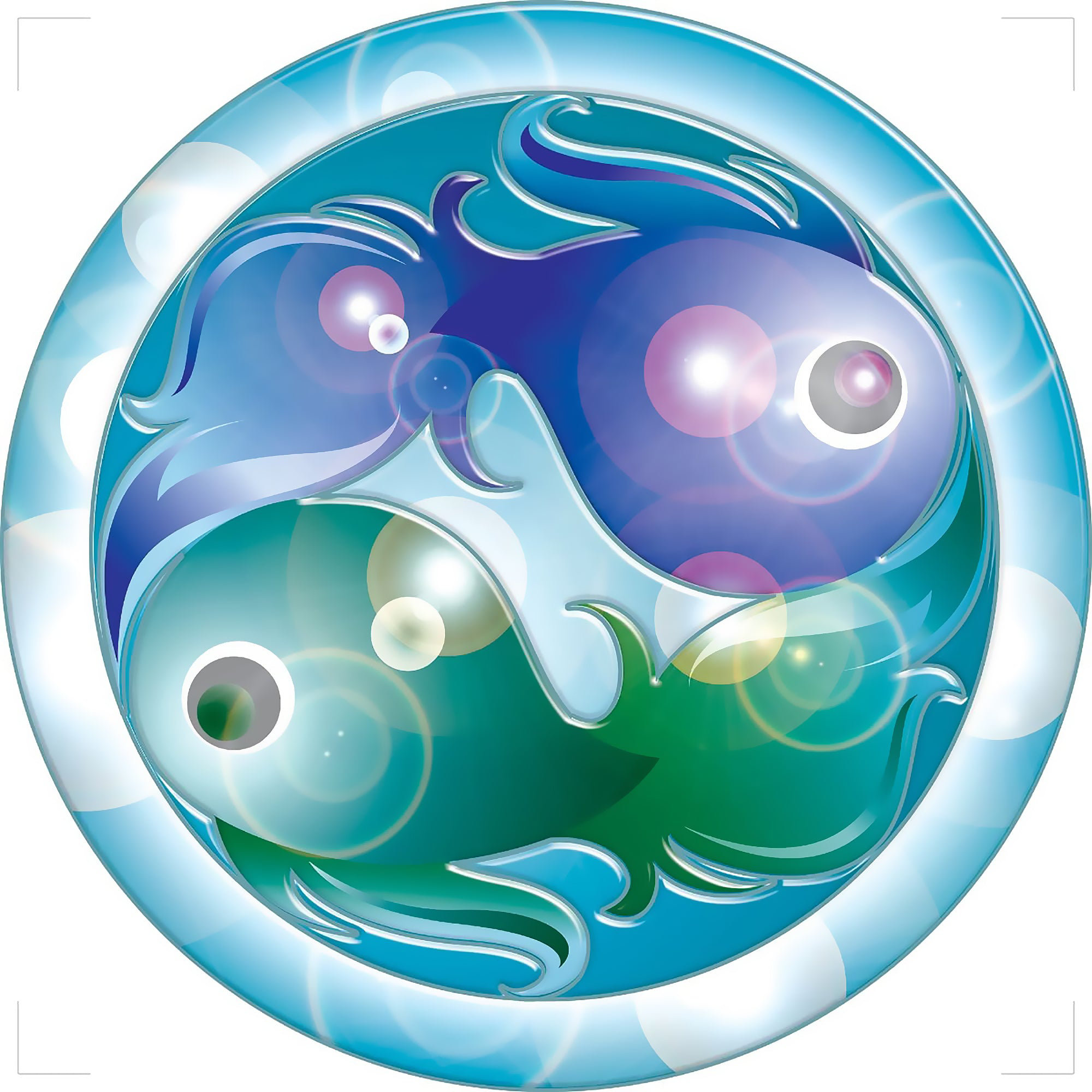 Arlmont & Co. Kynidee Aquatic Fish 29" Decorative Pool Mat - Pool Art ...