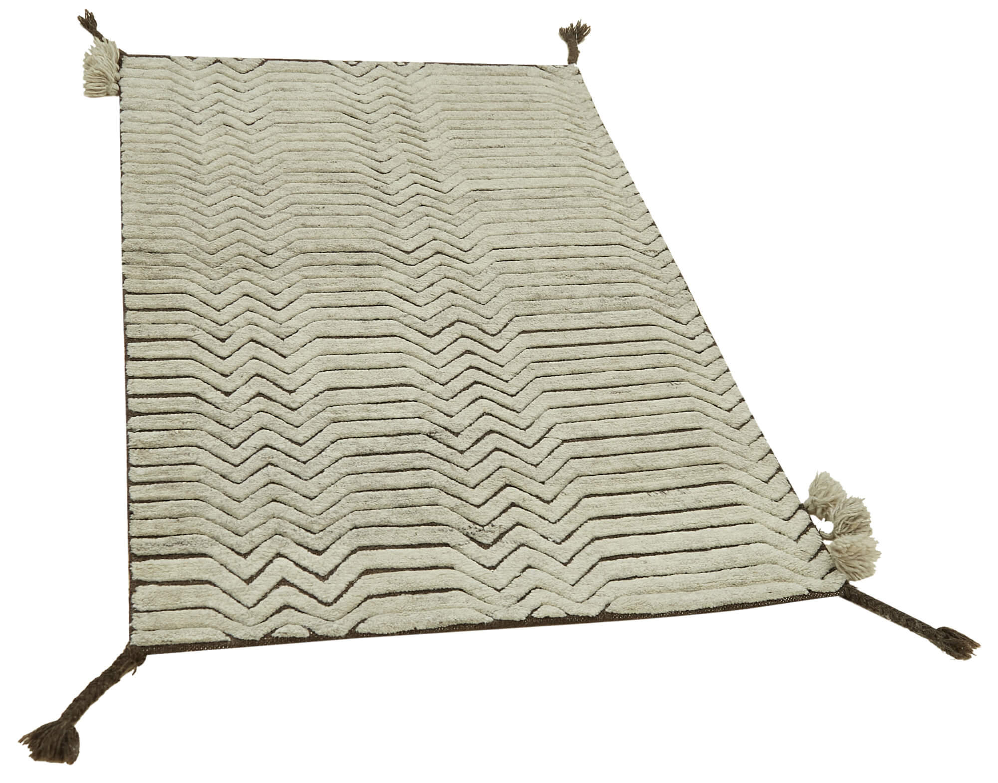 Lofy Morocco Beige Geometric Cotton Handmade Area Rug - Wayfair Canada