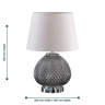 Fairmont Park Set of 2 Fraser - Smoked Textured Glass Table Lamps with ...