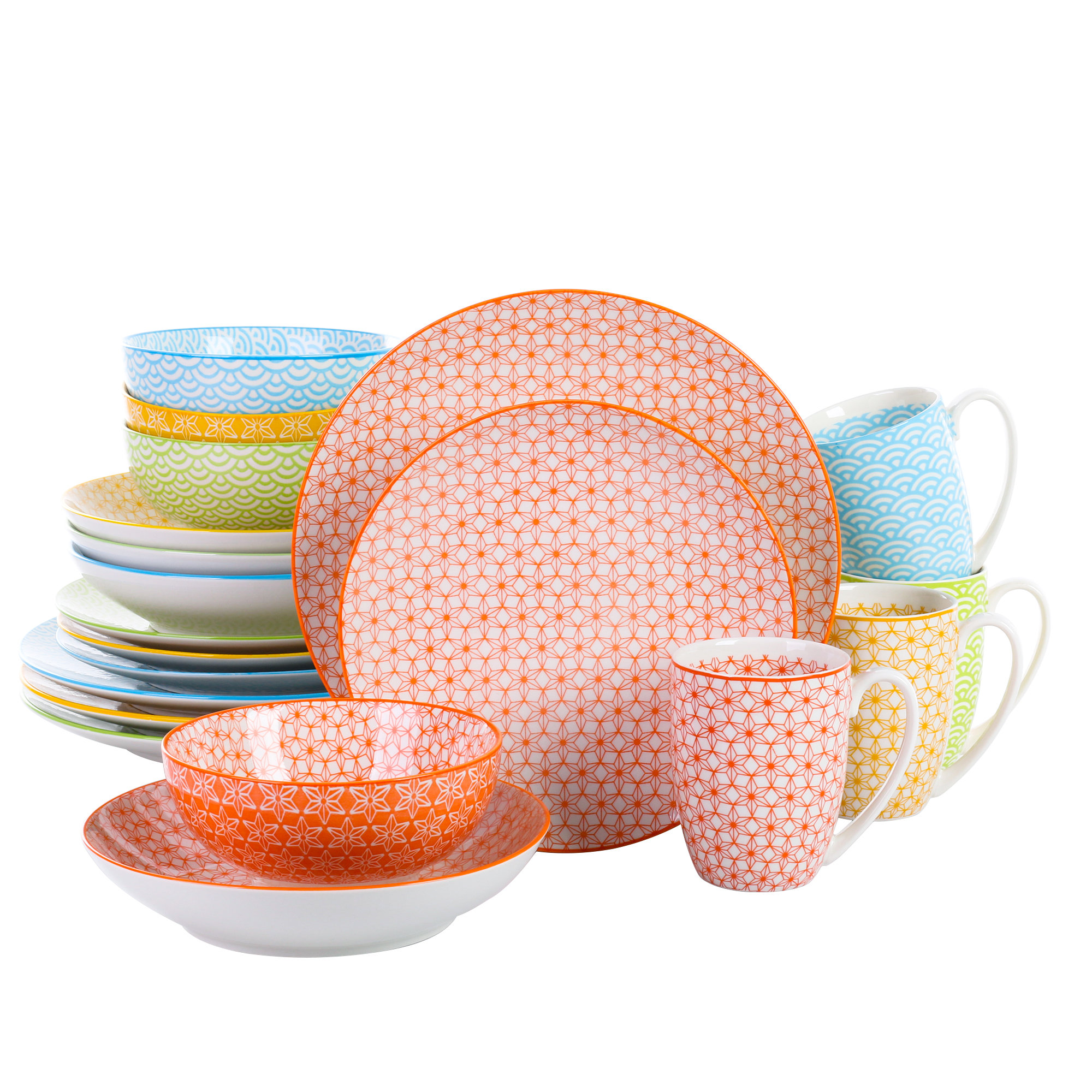 Latitude Run® 20 - Piece Dinnerware Set, Service for 4 | Wayfair