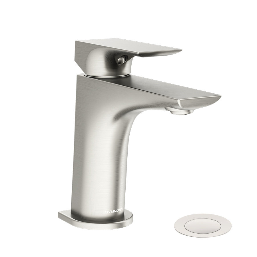 Symmons Verity Single Handle Bathroom Faucet with Push Pop Drain ...