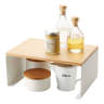Yamazaki Home Tosca Yamazaki Home Wood-Top Stackable Kitchen Rack ...