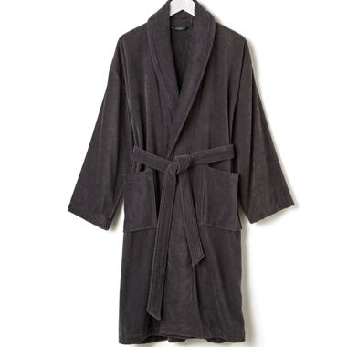 Christy Supreme 100% Cotton Velour Ankle Bathrobe with Pockets ...