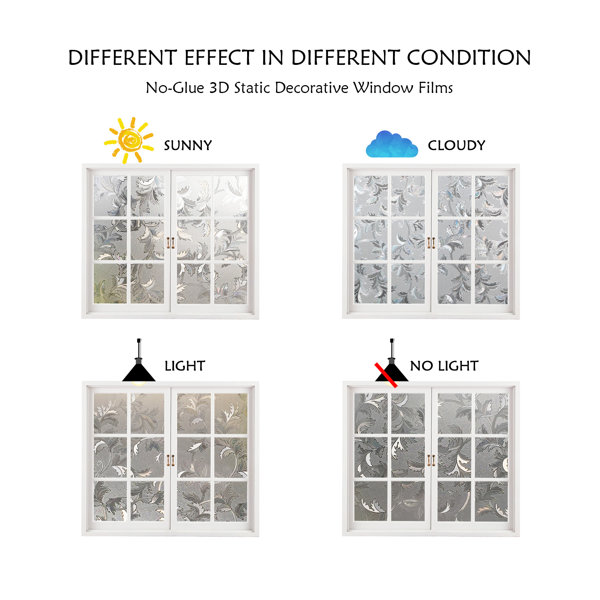 Red Barrel Studio® 35.4Inx78.7In .3D Ecology Decorative Non-Adhesive ...