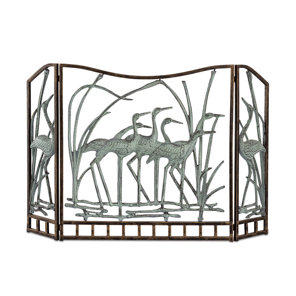 SPI Home Crane Flock Decorative Fireplace Screen & Reviews | Perigold
