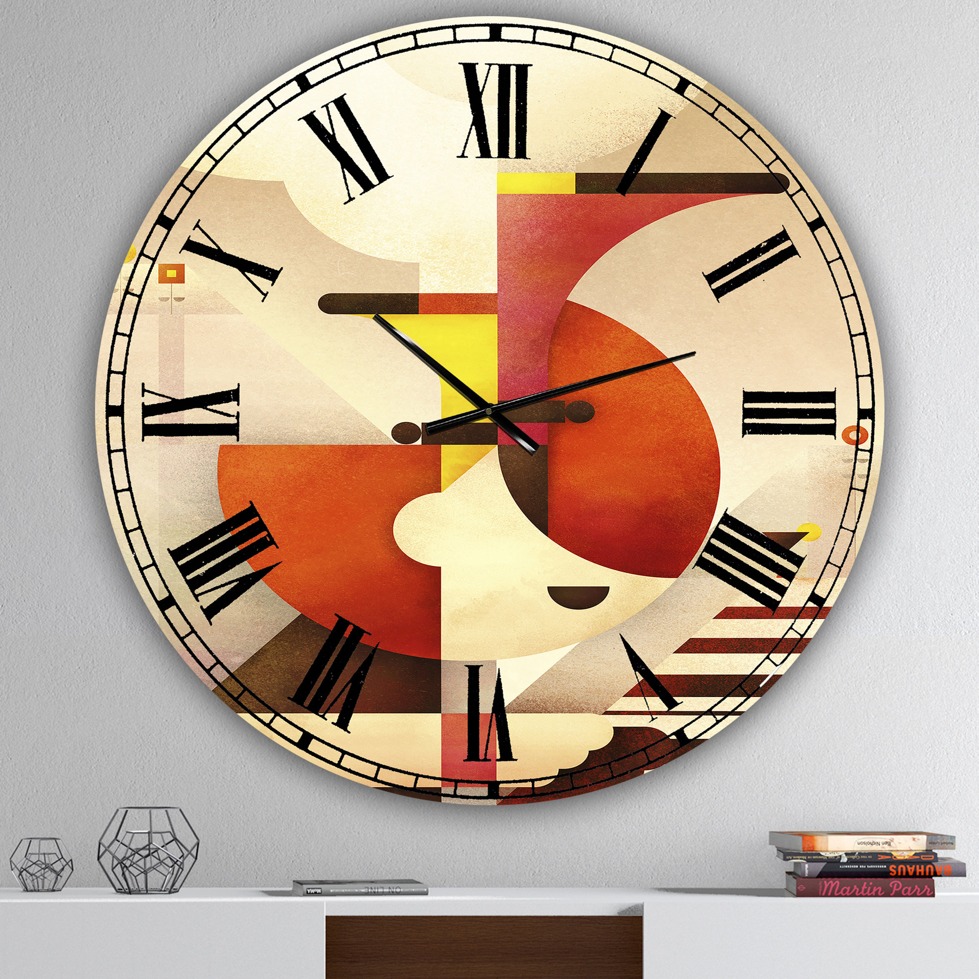 East Urban Home All That Jazz - Large Mid-Century Wall Clock | Wayfair