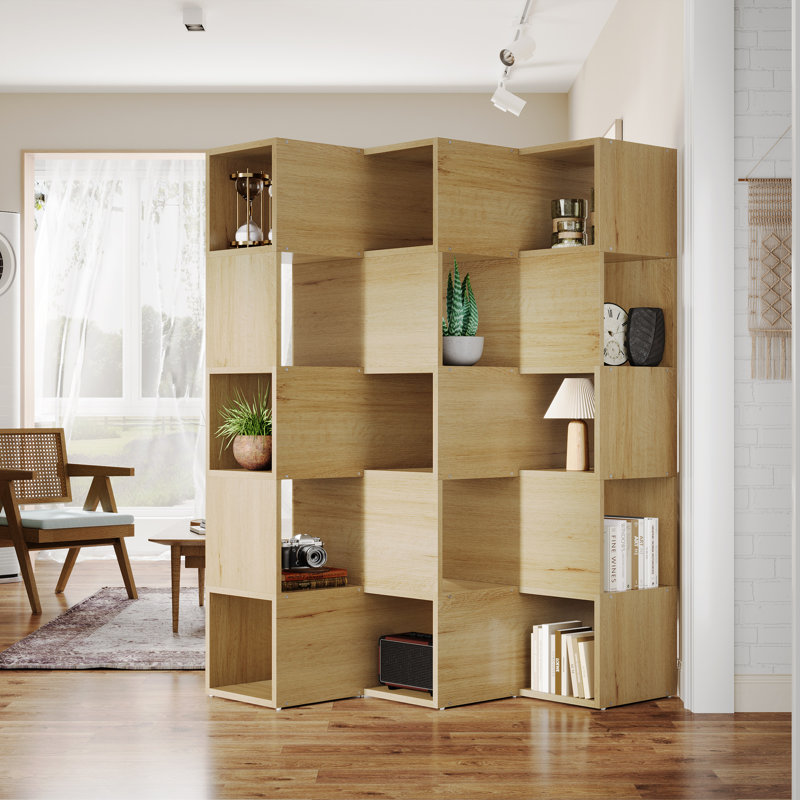 TribeSigns 15 Cubes Large Wooden Bookcases | Wayfair