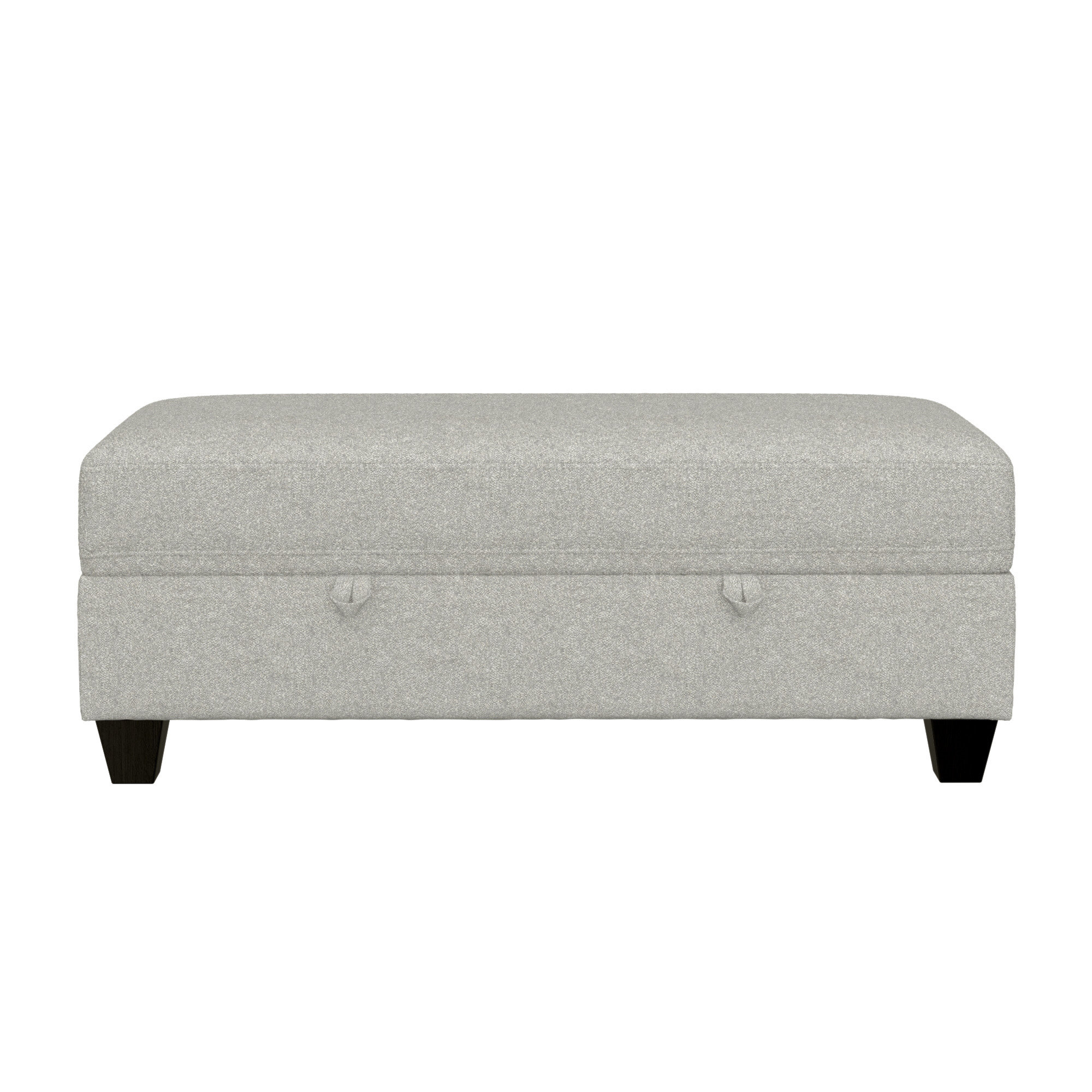 Latitude Run® Gray Storage Ottoman | Wayfair