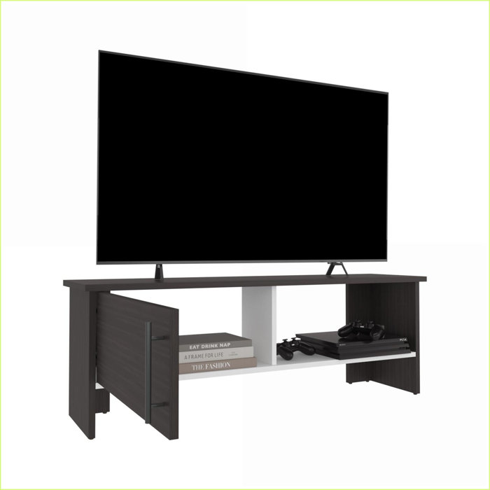 TV Furniture | Navia 47” Wide Modern TV Stand with Cabinet & Shelf ...