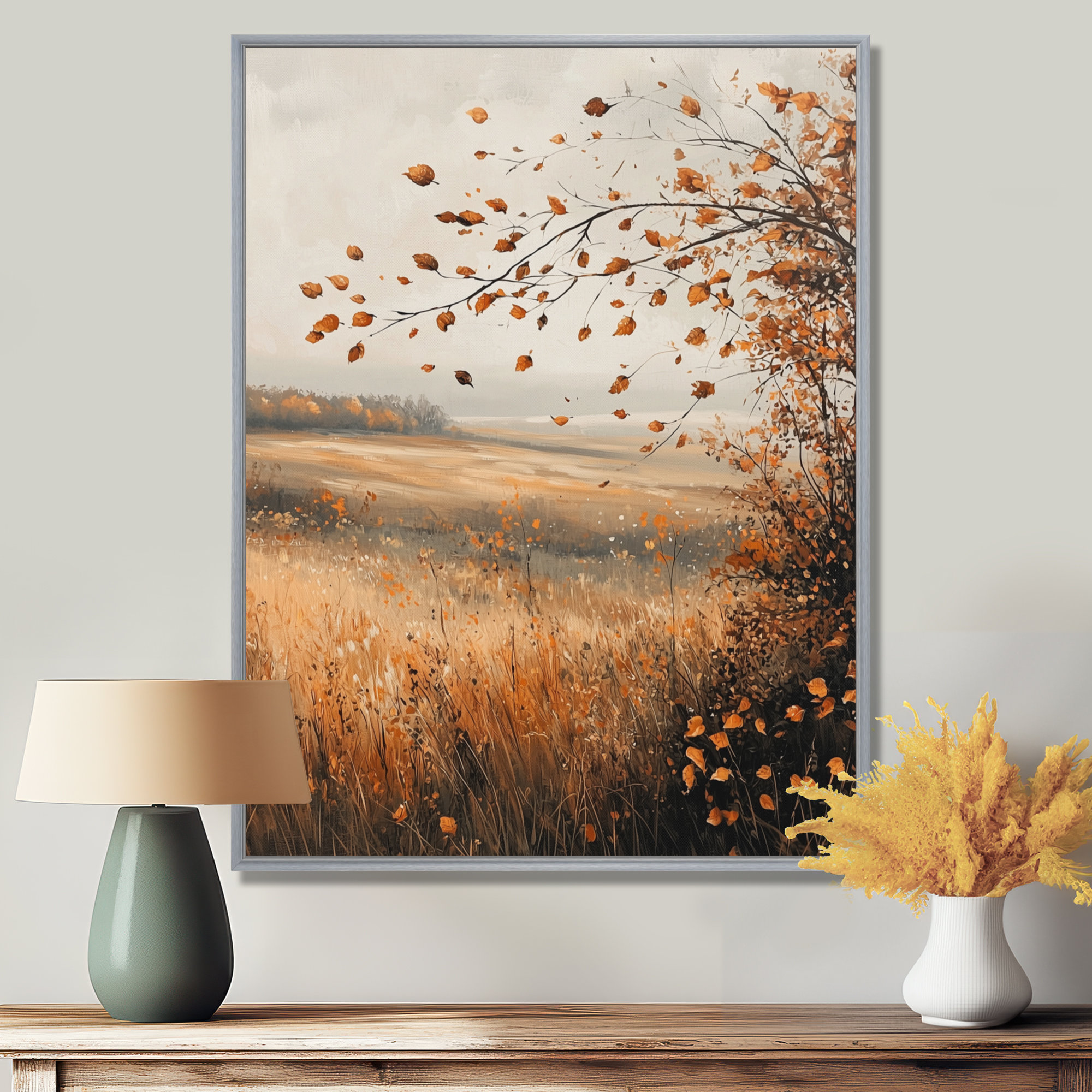 Winston Porter Brandie Windy Prairie Leaves In The American Prairies I ...