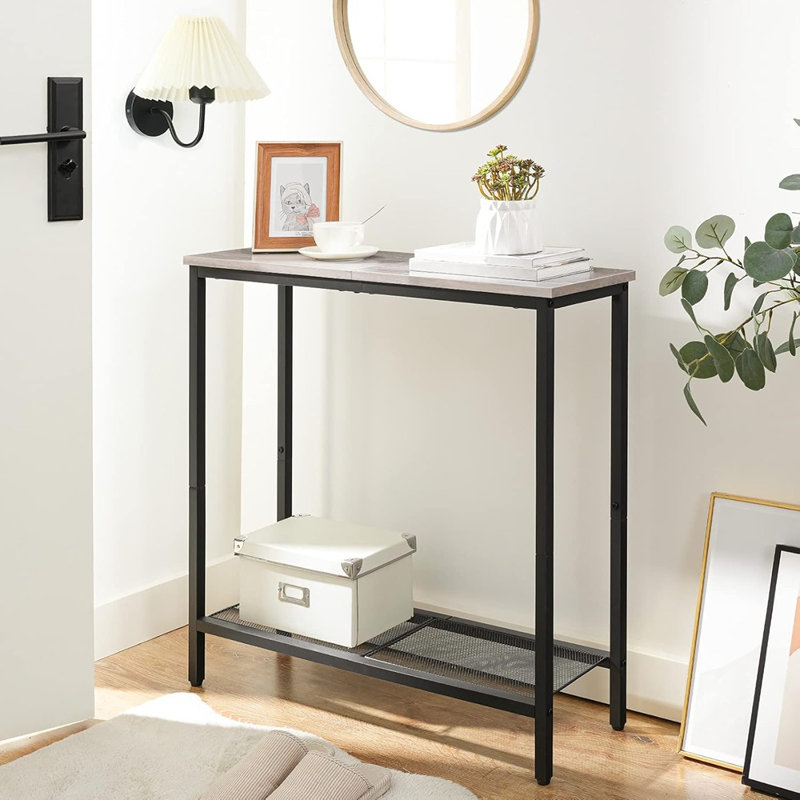 17 Stories Narrow Console Table, Small Entryway Table With Shelf | Wayfair