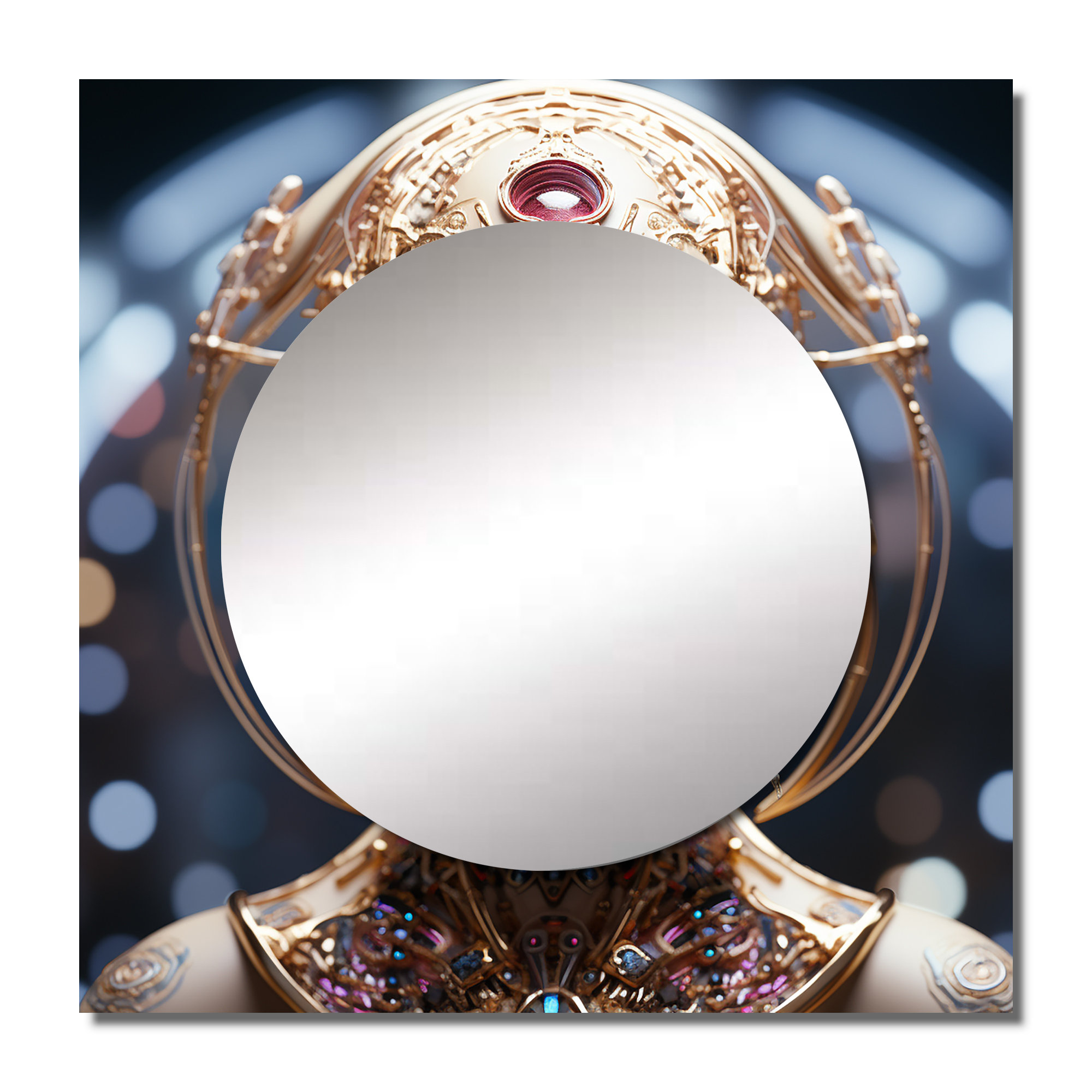 East Urban Home Deanza - Abstract Portraits Square Mirror For Wall Art ...