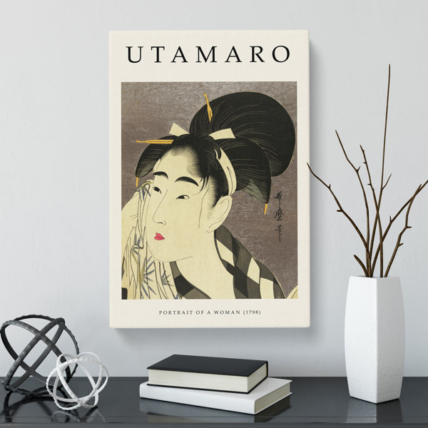 East Urban Home Portrait Of A Woman by Kitagawa Utamaro - Wrapped ...