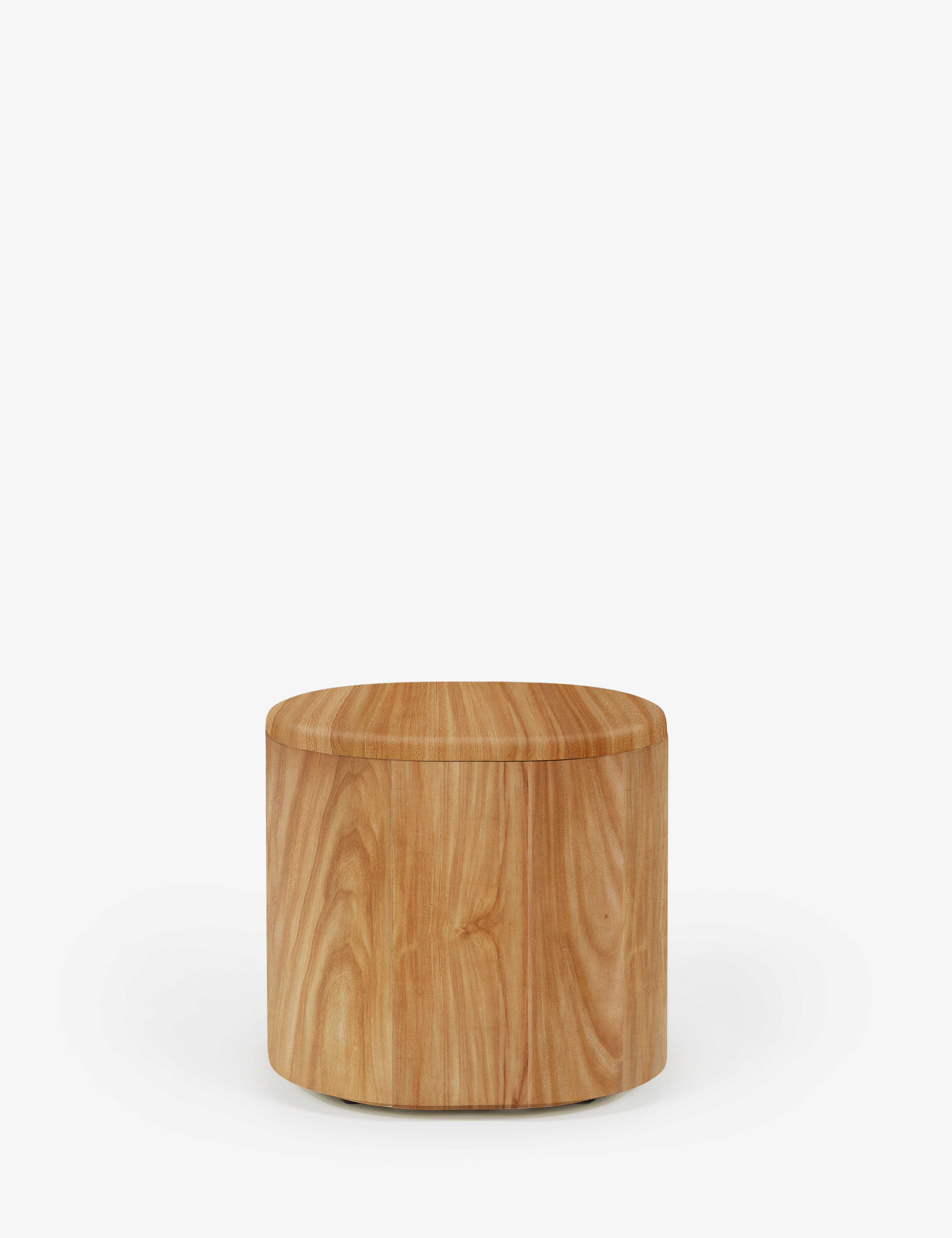 AllModern Kodie 20" Plinth Base Solid Wood Bold Island Round Side Table ...